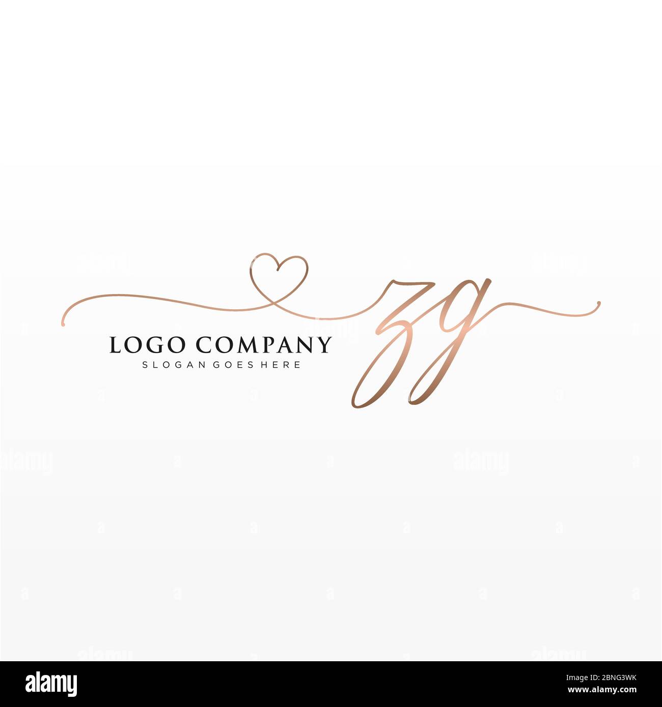 Zg initials logo Stock Vector Images - Alamy