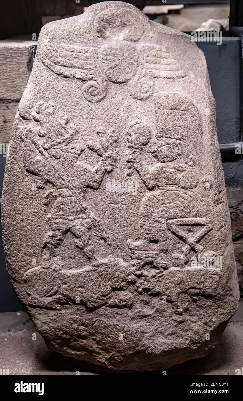 Beautiful shot of the old HIttite carved stone ancient human and animal ...