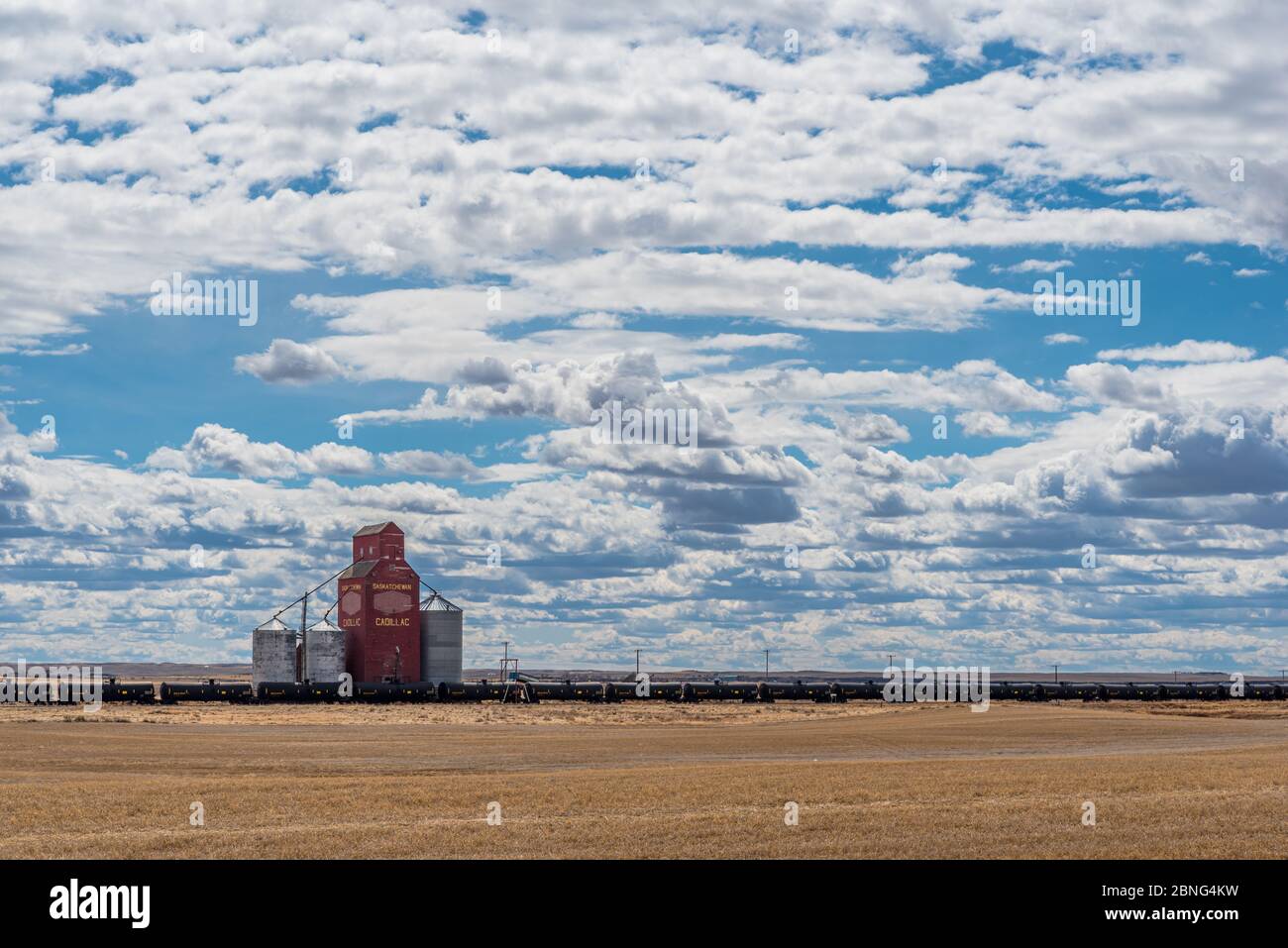 The historic Cadillac grain elevator in Saskatchewan, Canada Stock ...