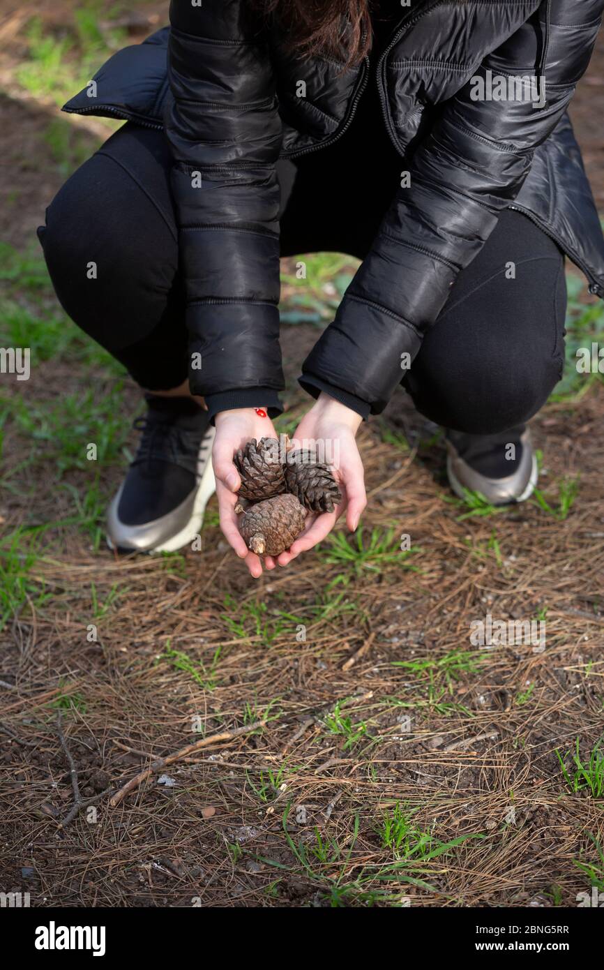 girl hand shows a symbol Stock Photo - Alamy
