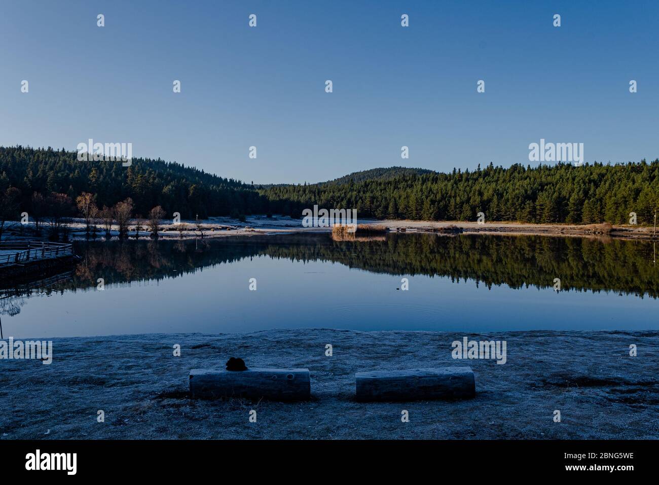 Beautiful view of Gerede, Karapazar, Tukey under the blue sky Stock ...