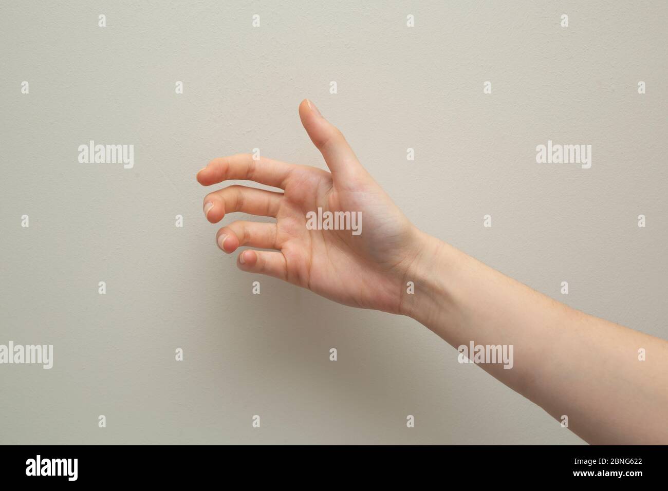 hand on white background Stock Photo - Alamy