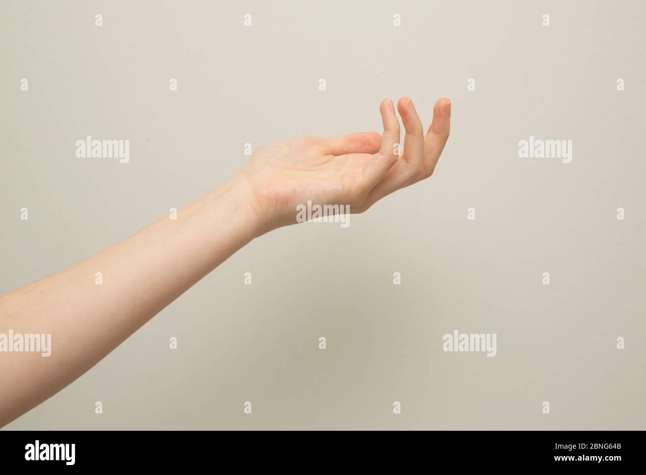 hand on white background Stock Photo - Alamy