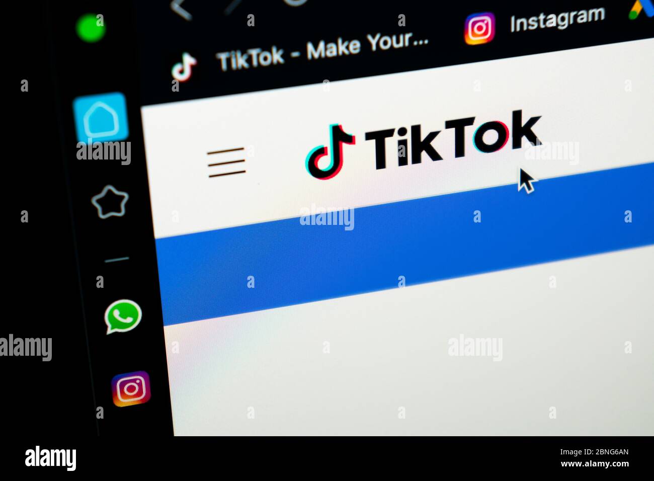 Sankt-Petersburg, Russia, May 11, 2020: Tik Tok application icon on ...