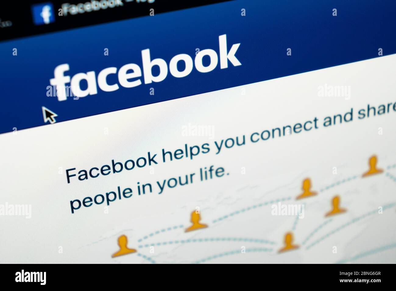 Sankt-Petersburg, Russia, May 11, 2020: Facebook application icon on ...