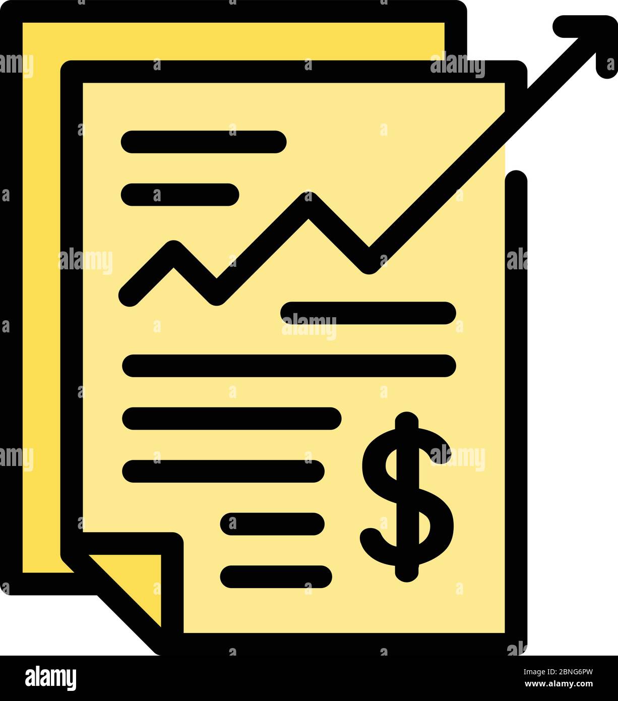 Money report icon. Outline money report vector icon for web design ...