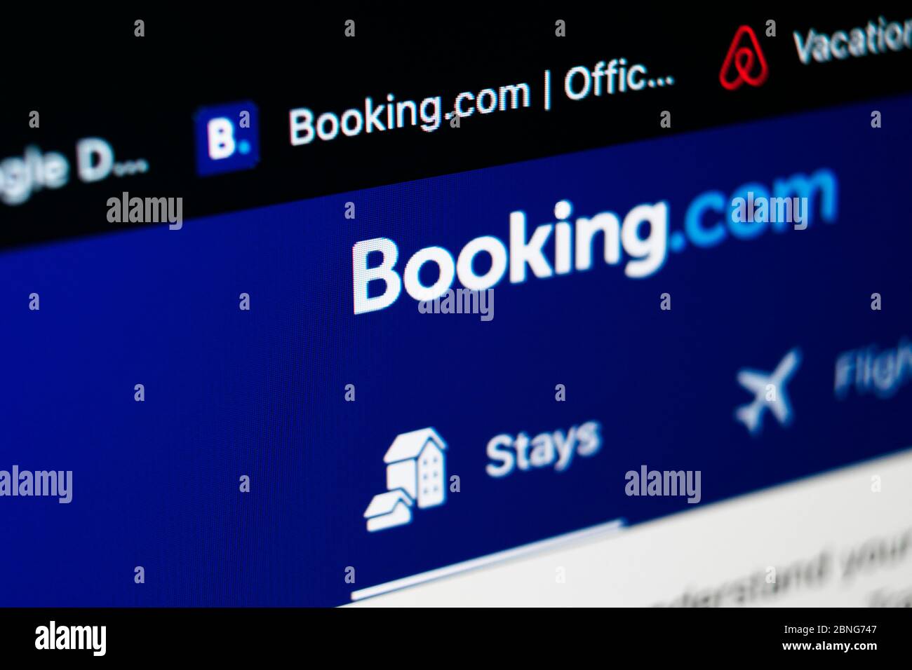 Sankt-Petersburg, Russia, May 11, 2020: Booking.com application ...