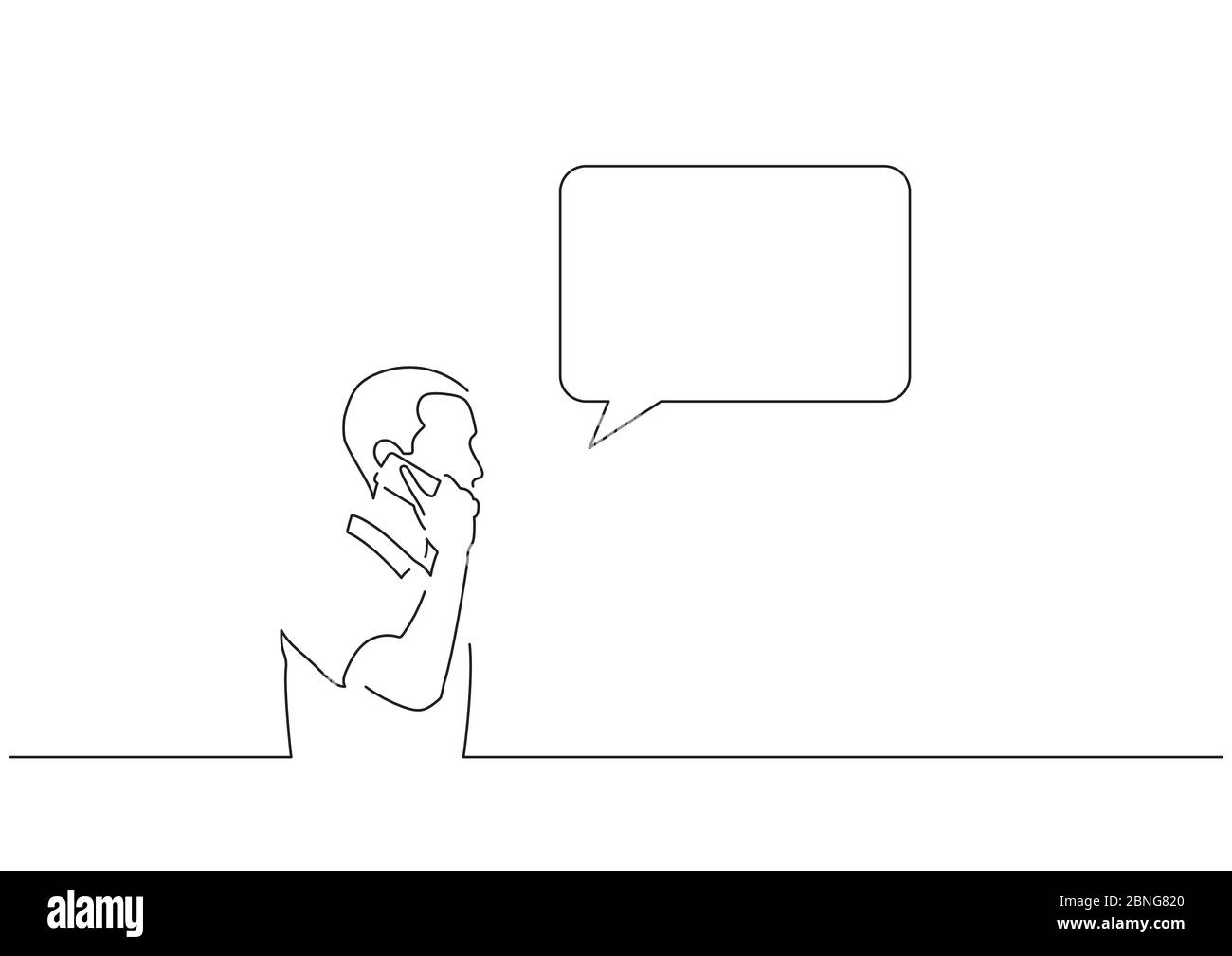 Communication isolated line drawing, vector illustration design Stock ...