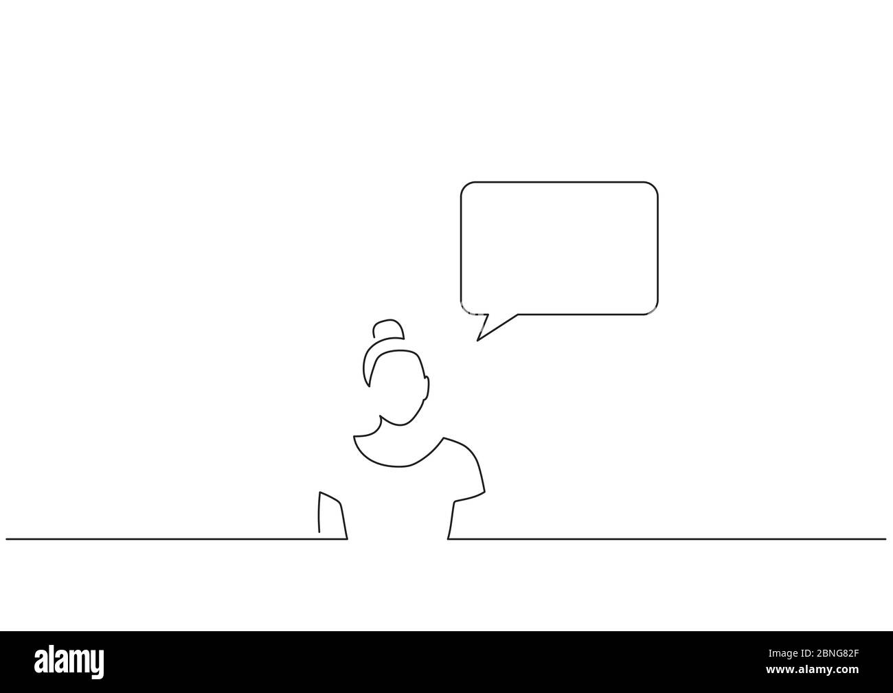 Communication isolated line drawing, vector illustration design Stock ...