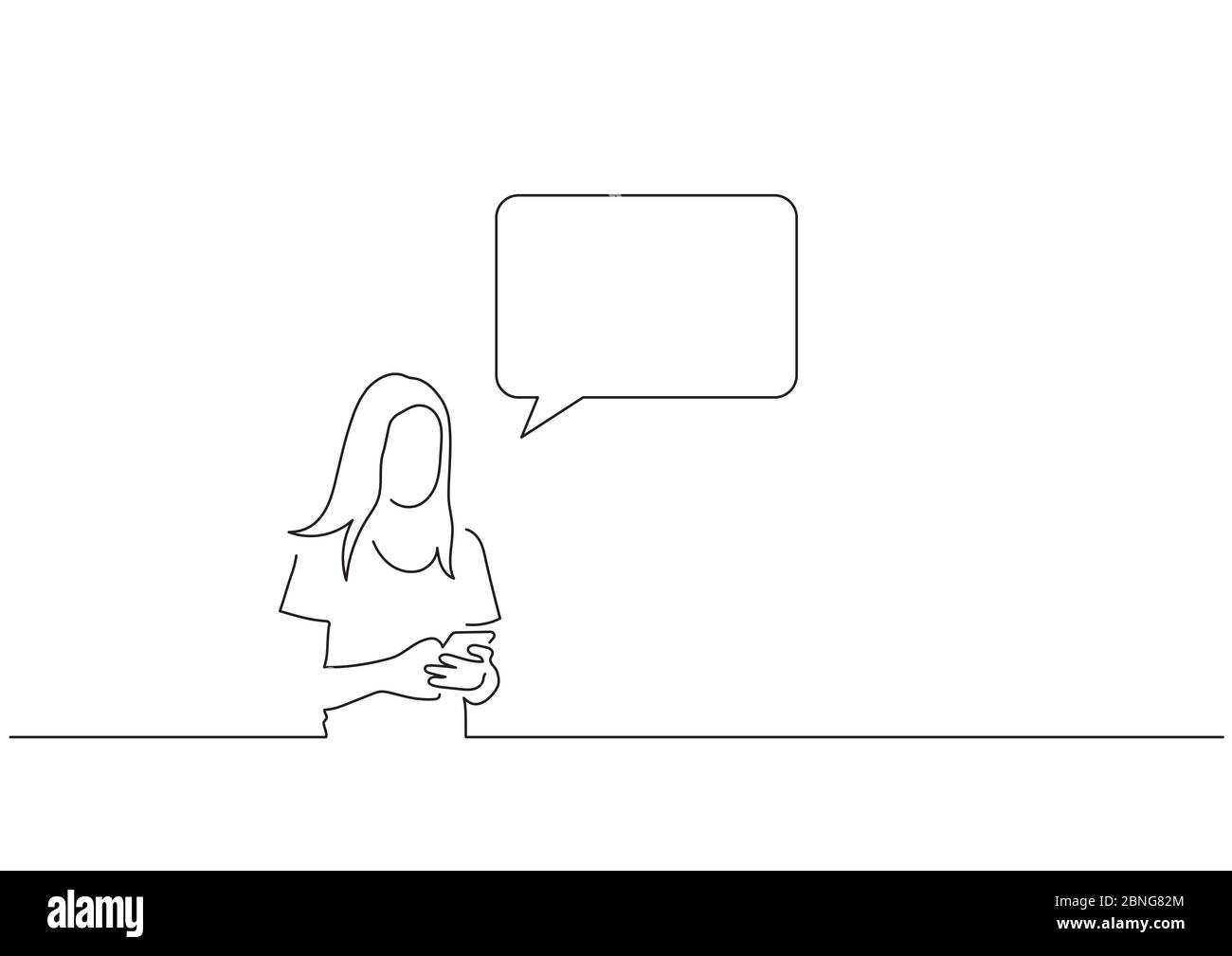 Communication isolated line drawing, vector illustration design Stock ...