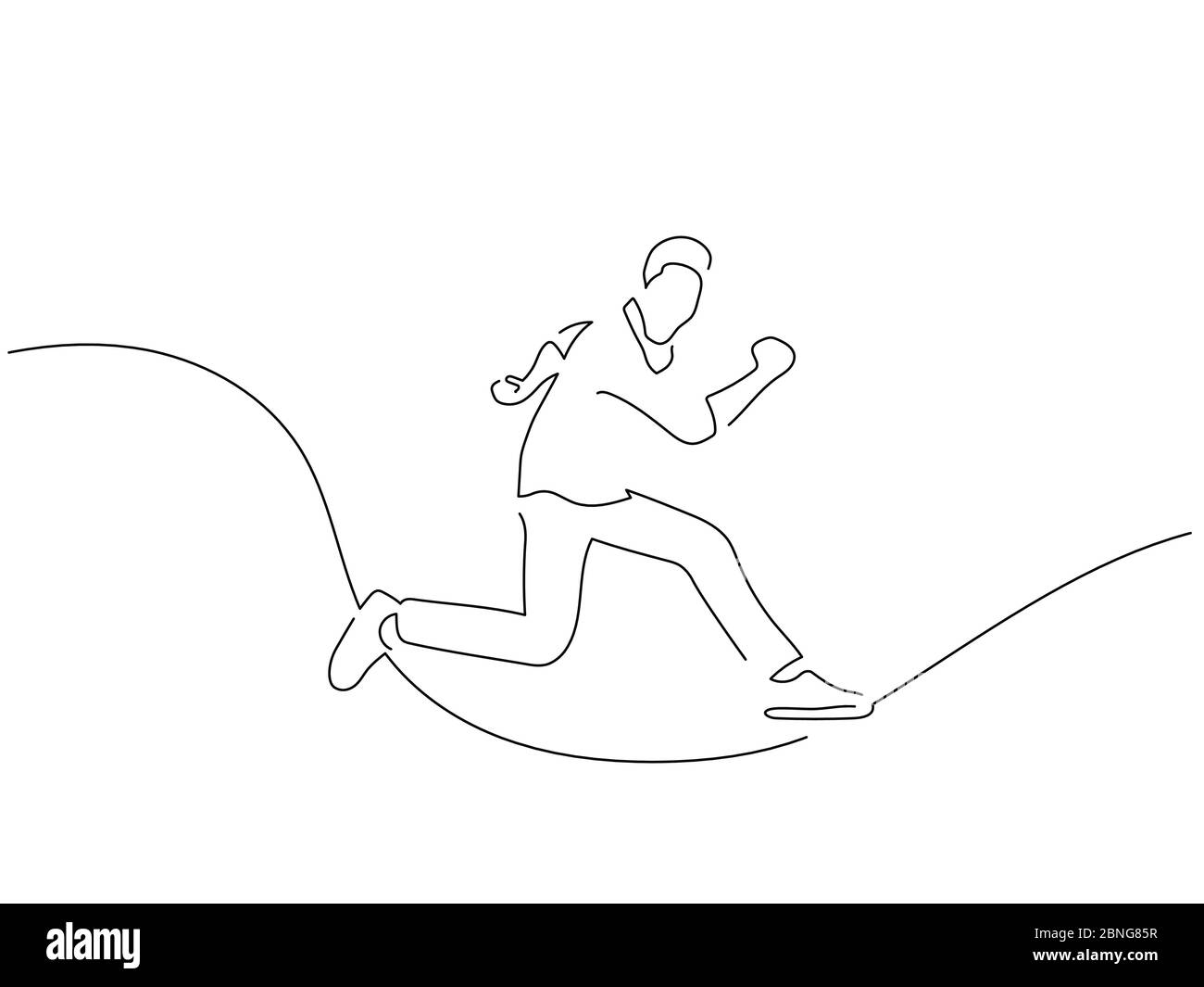 Full length people isolated line drawing, vector illustration design ...