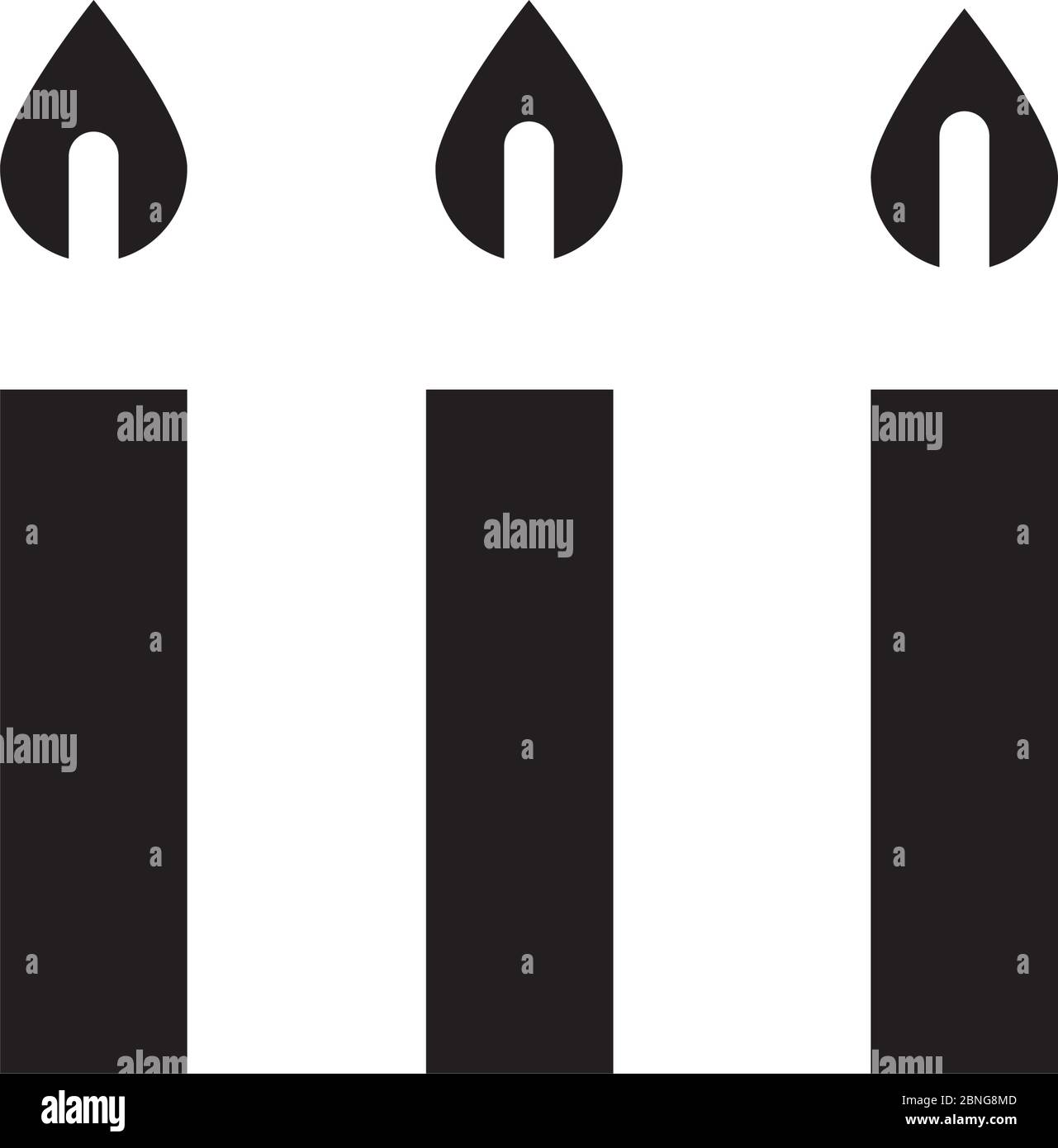 candle fire flame line style Stock Vector Image & Art - Alamy