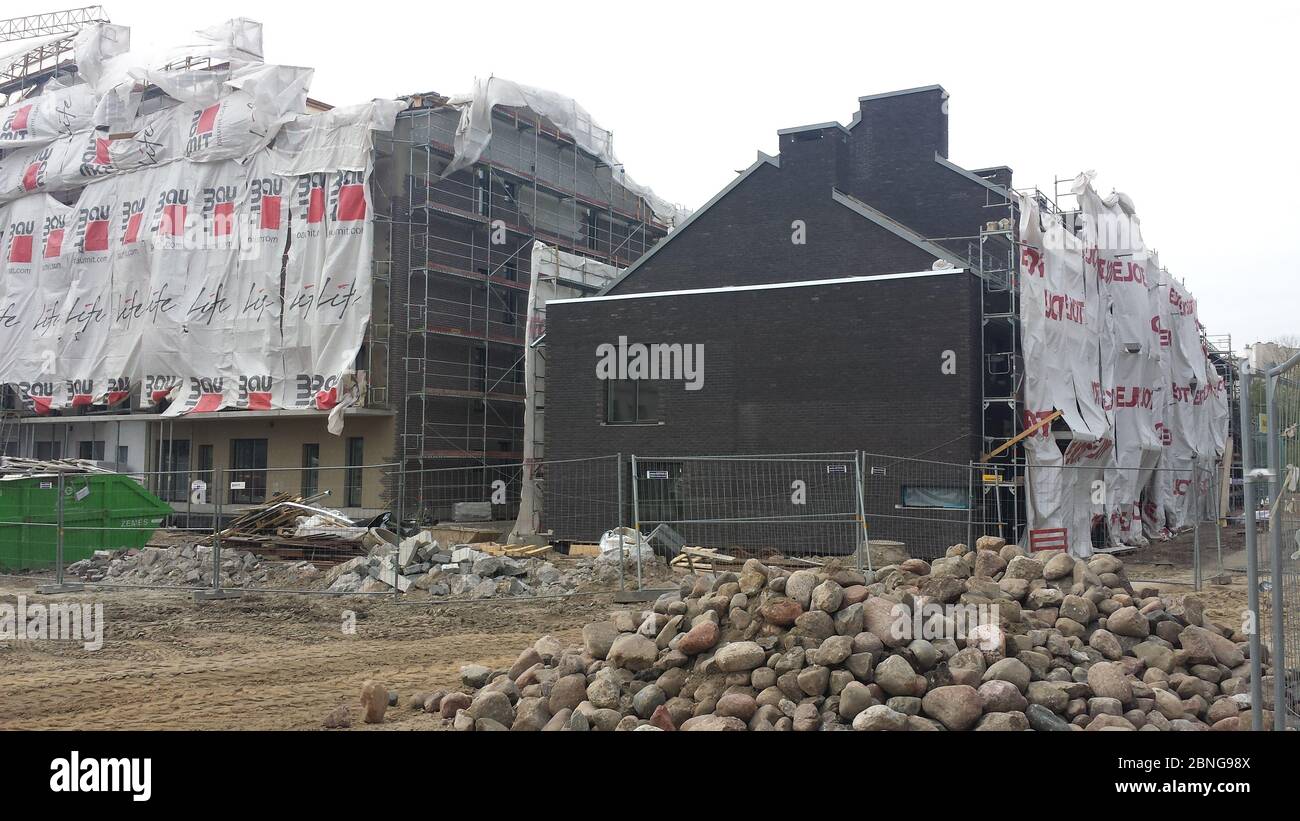 Construction of new building is almost finished Stock Photo - Alamy