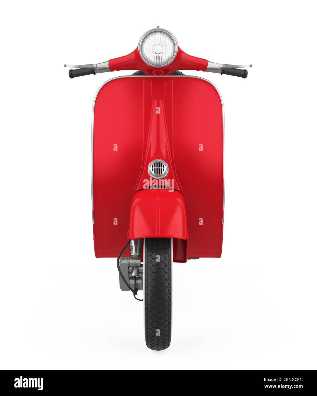 Vintage Scooter Motorcycle Isolated Stock Photo - Alamy