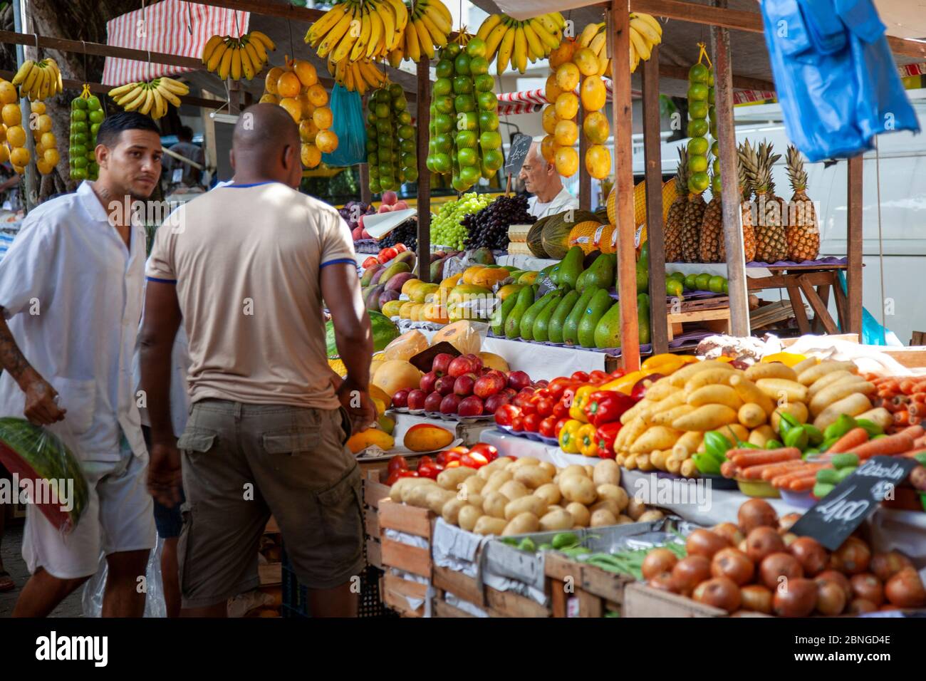 Farmers Market on Nossa Senhora da Paz Square in Ipanema, Rio de ...