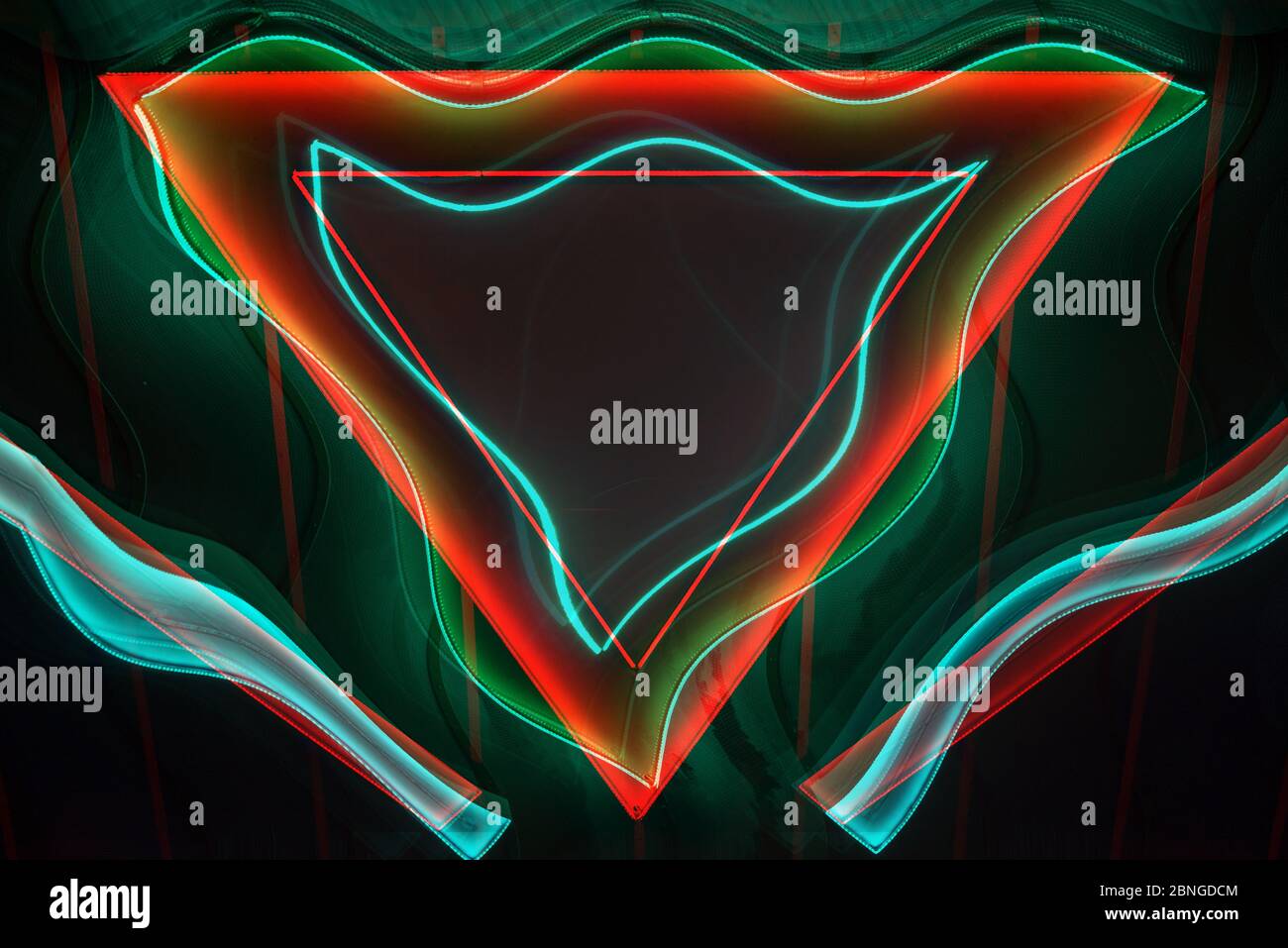 Abstract illustration of the wavy triangle patterns with a 3d effect ...