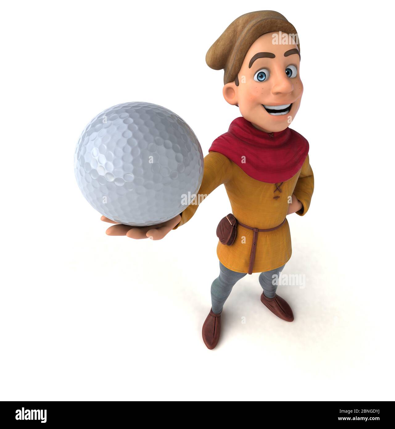 3D Illustration of a medieval historical character Stock Photo - Alamy
