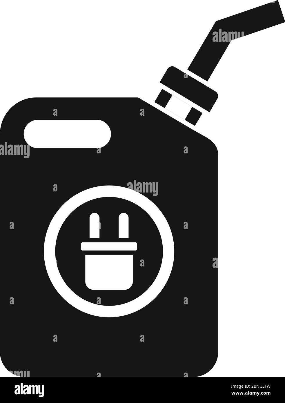 Car canister of energy icon. Simple illustration of car canister of ...