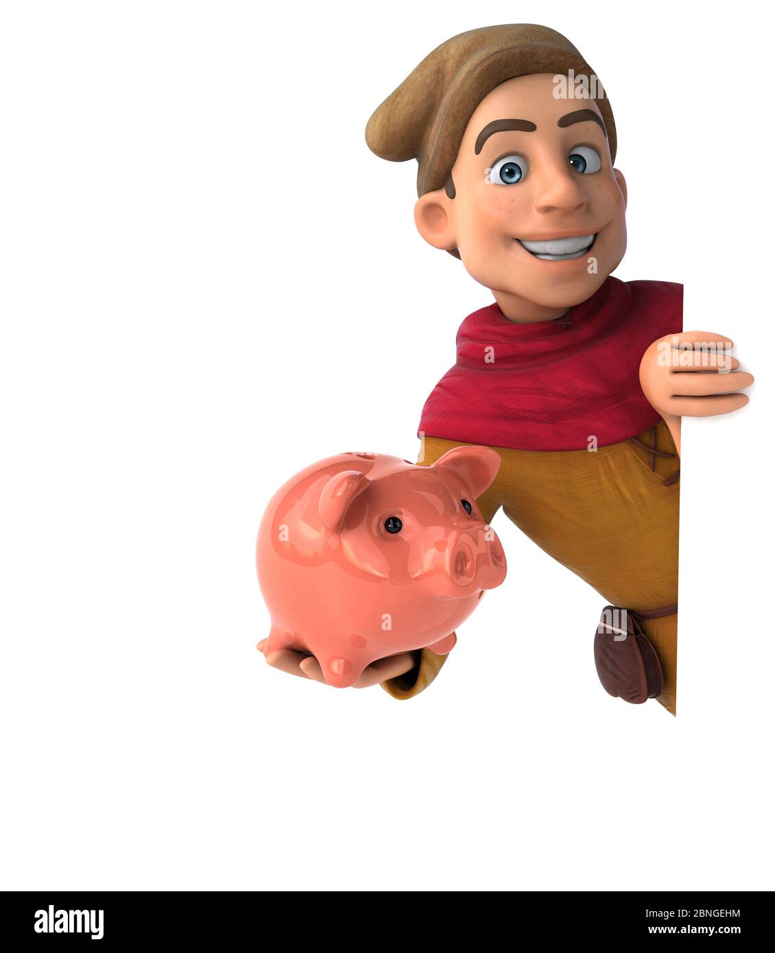 3D Illustration of a medieval historical character Stock Photo - Alamy