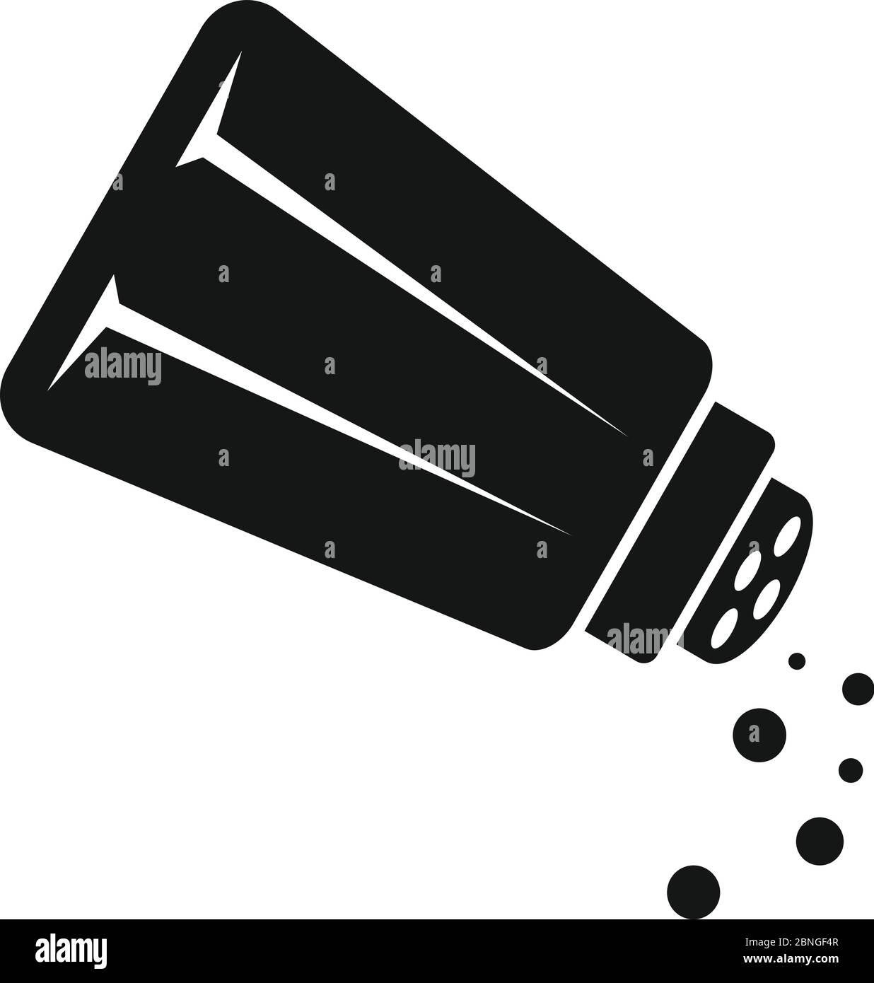 Cooking salt icon. Simple illustration of cooking salt vector icon for ...