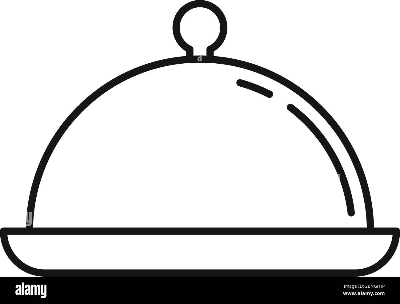 Tray pot icon. Outline tray pot vector icon for web design isolated on ...