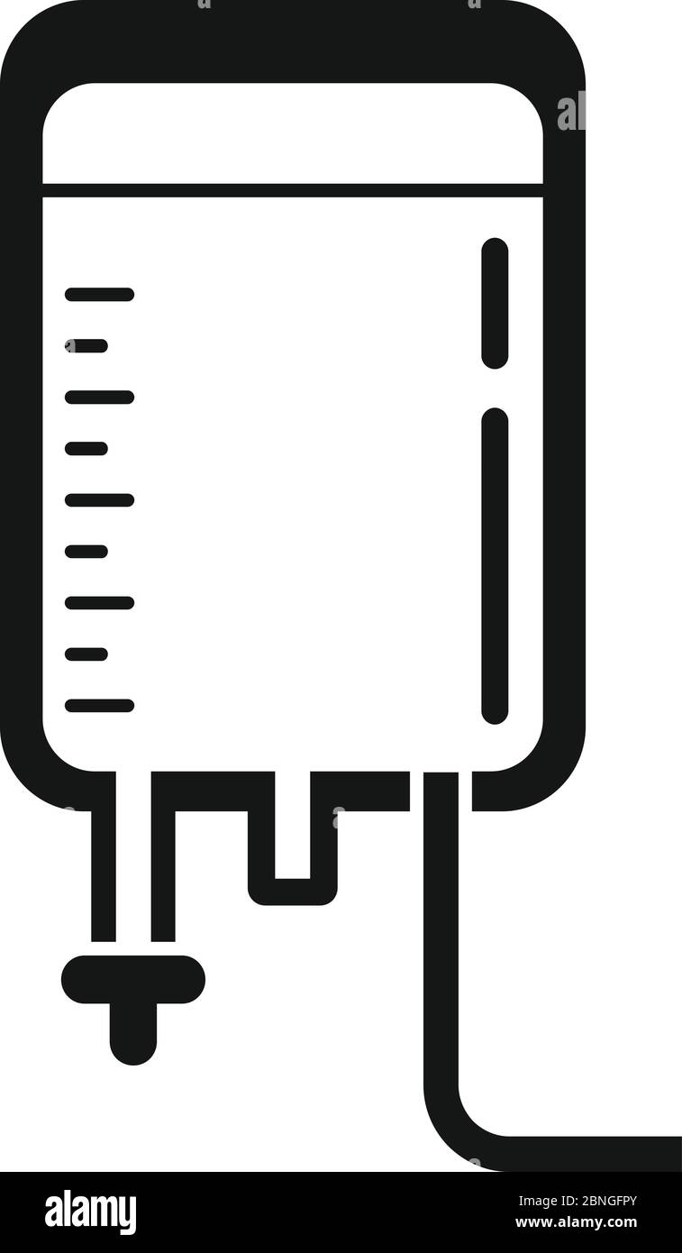 Blood transfusion icon. Simple illustration of blood transfusion vector ...