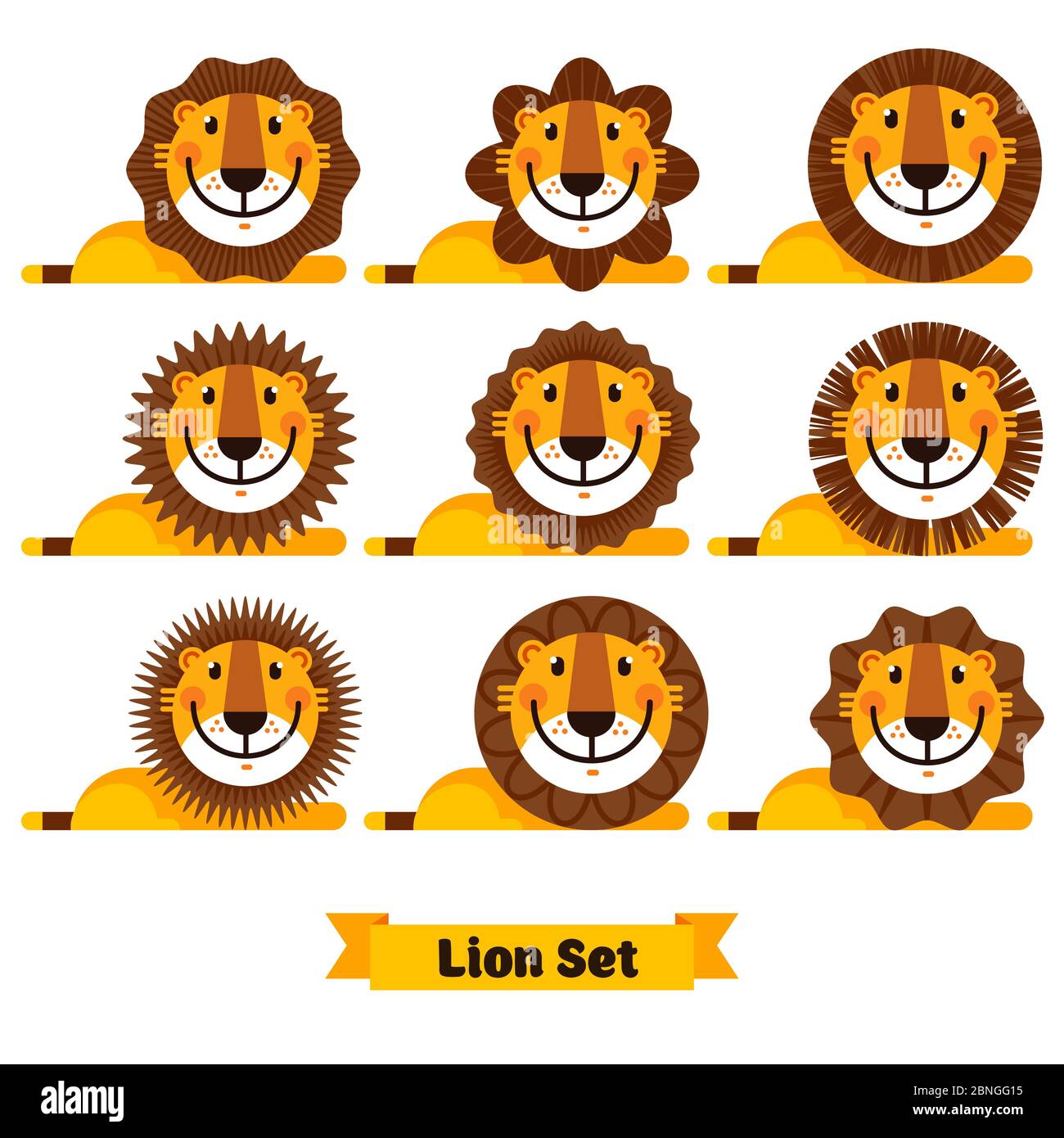 African white lion Stock Vector Images - Alamy