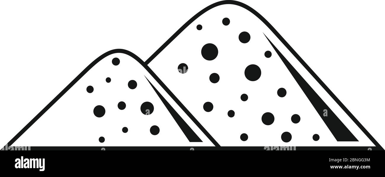 Sugar pile icon. Simple illustration of sugar pile vector icon for web ...