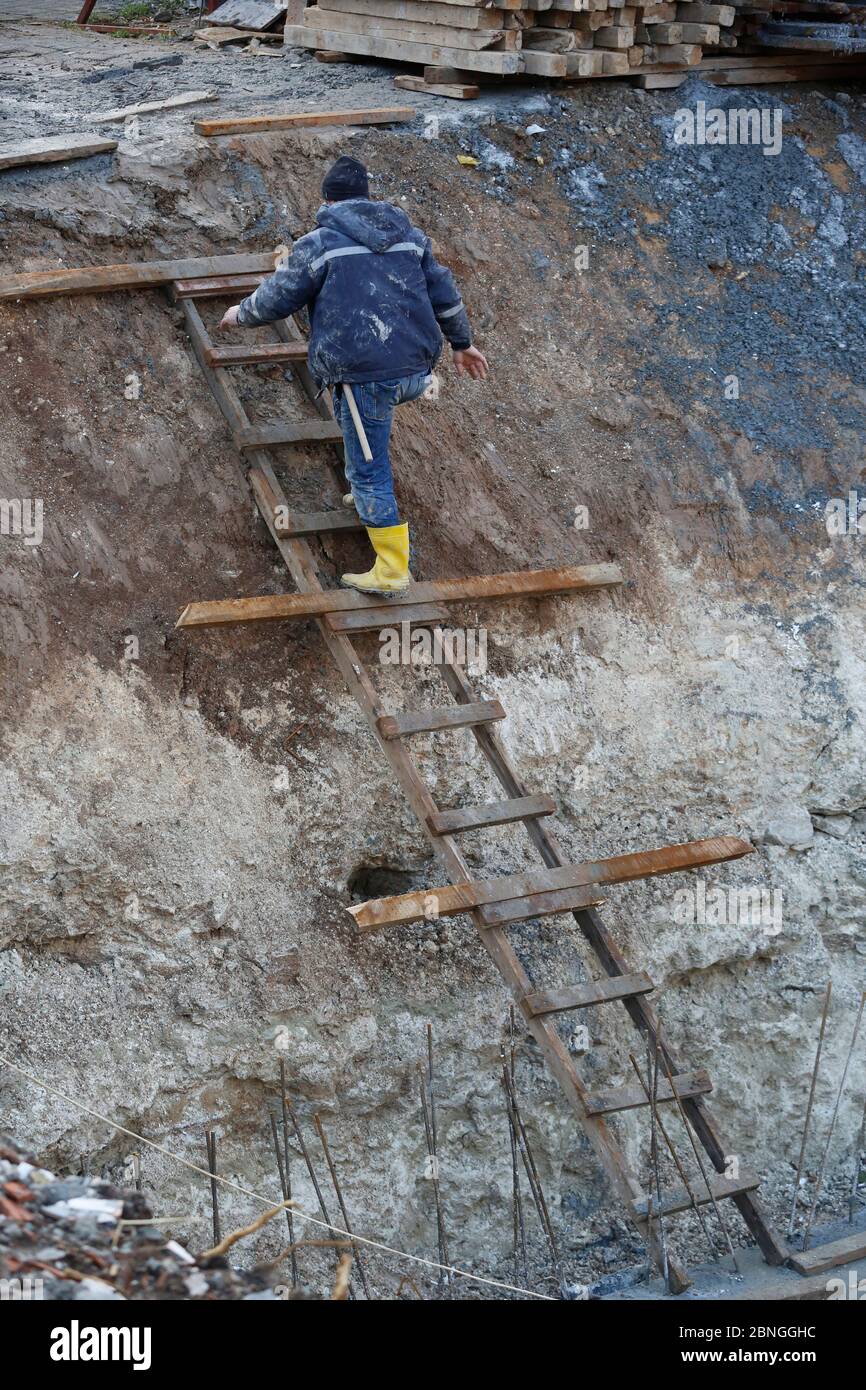 Construction concept man carry hi-res stock photography and images - Alamy