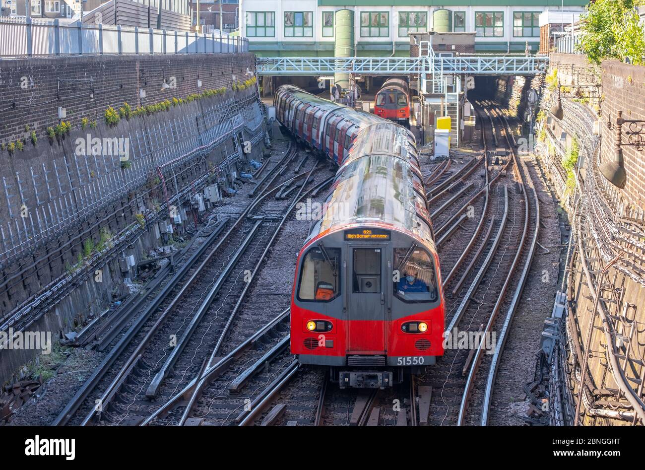 London underground train driver hi-res stock photography and images - Alamy