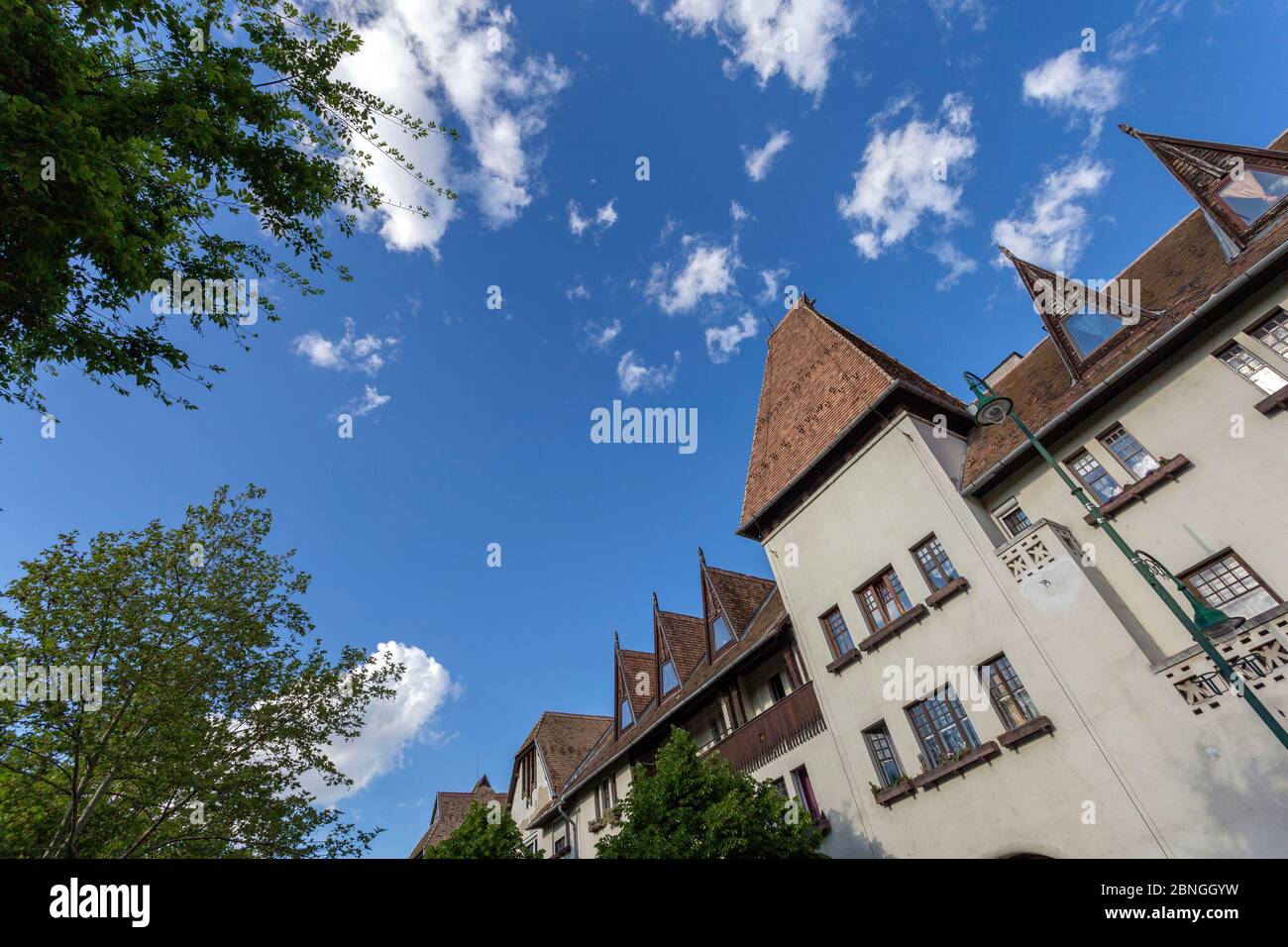 Budapest, Hungary - 05 02 2020: Buildings of the Wekerletelep (Wekerle ...
