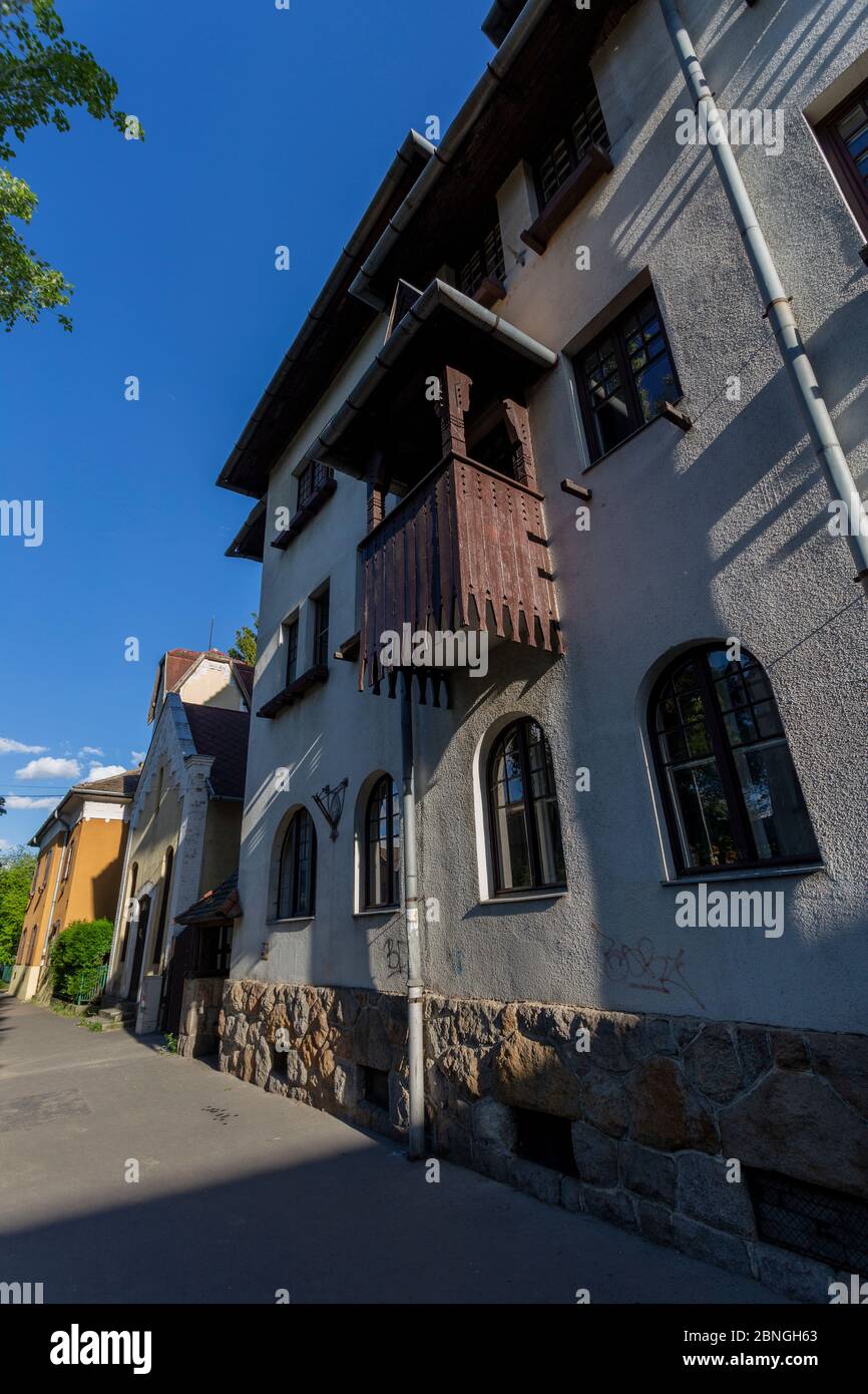 Budapest, Hungary - 05 02 2020: Buildings of the Wekerletelep (Wekerle ...