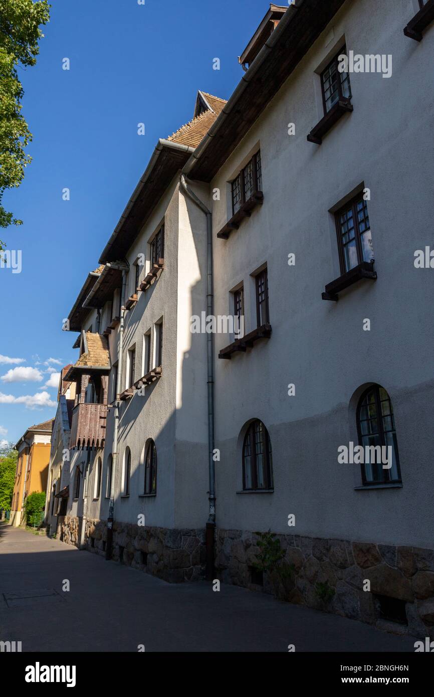 Budapest, Hungary - 05 02 2020: Buildings of the Wekerletelep (Wekerle ...