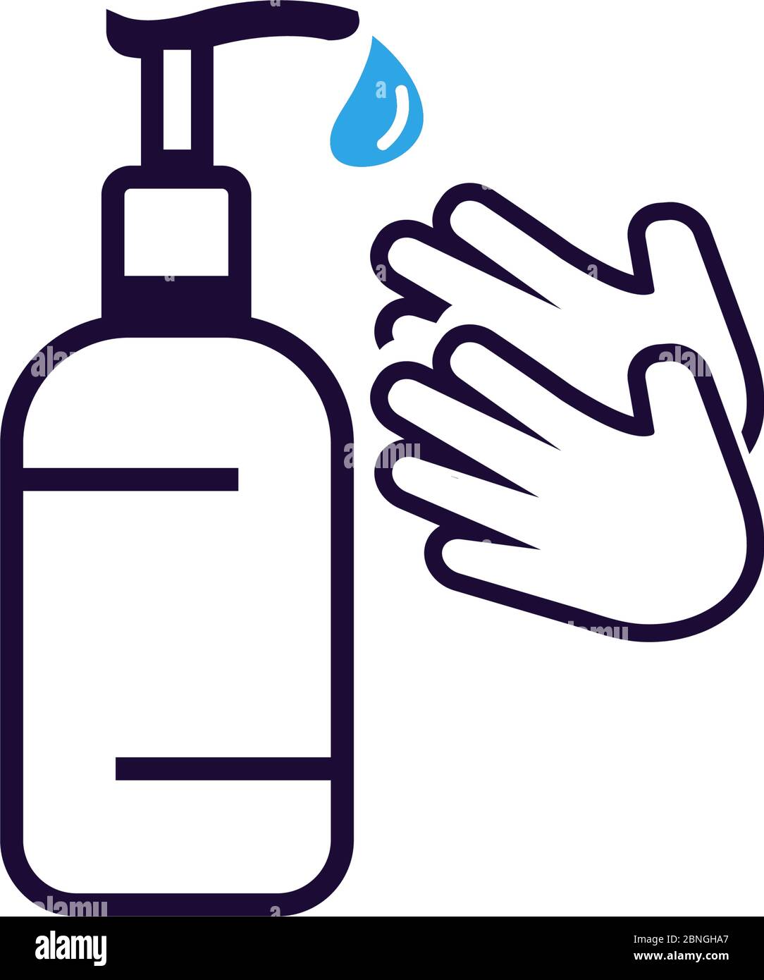 Hand sanitizer Stock Vector Images - Alamy