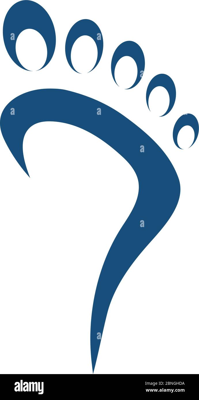 Foot palm icon design template vector isolated Stock Vector Image & Art ...