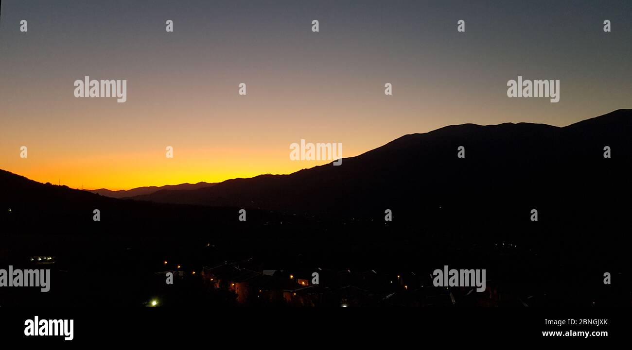 Beautiful dawn over the mountains in Dilijan, Armenia Stock Photo - Alamy
