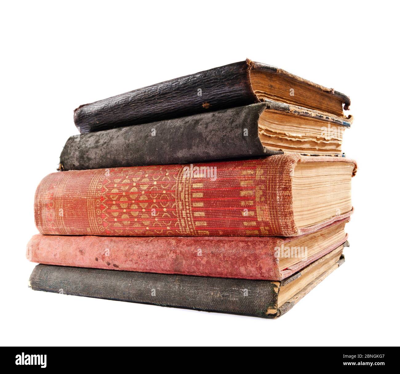 old antique books from scuffs and scratches Stock Photo - Alamy