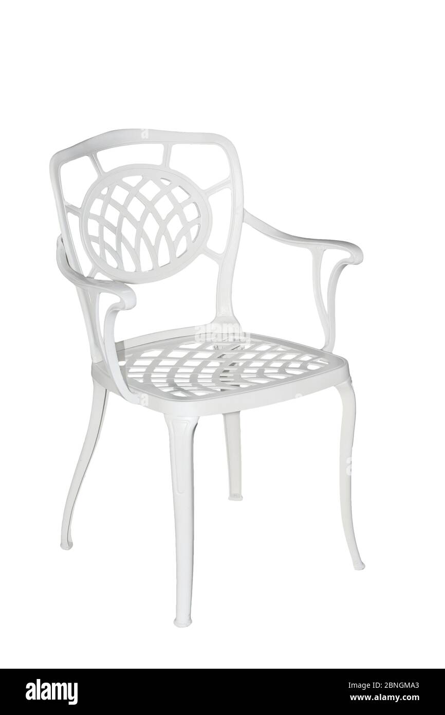 Hand made chair wrought iron Stock Photo - Alamy