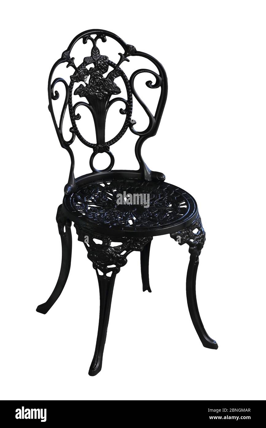 Wrought iron chair hi-res stock photography and images - Alamy