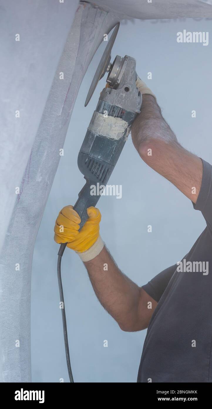 Granite cutting machine hi-res stock photography and images - Alamy