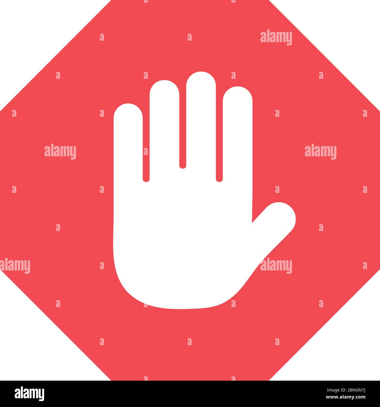 Stop hand icon hi-res stock photography and images - Alamy