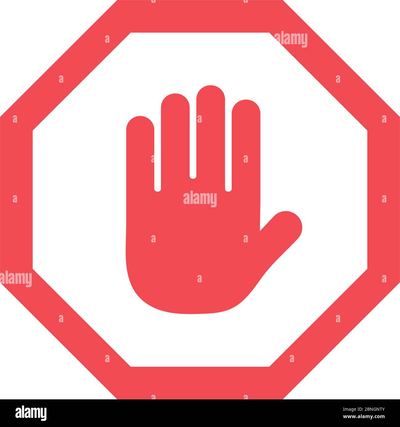 Stop hand icon hi-res stock photography and images - Alamy
