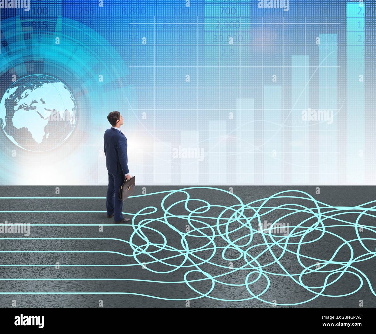 The business concept of uncertainty and confusion Stock Photo - Alamy