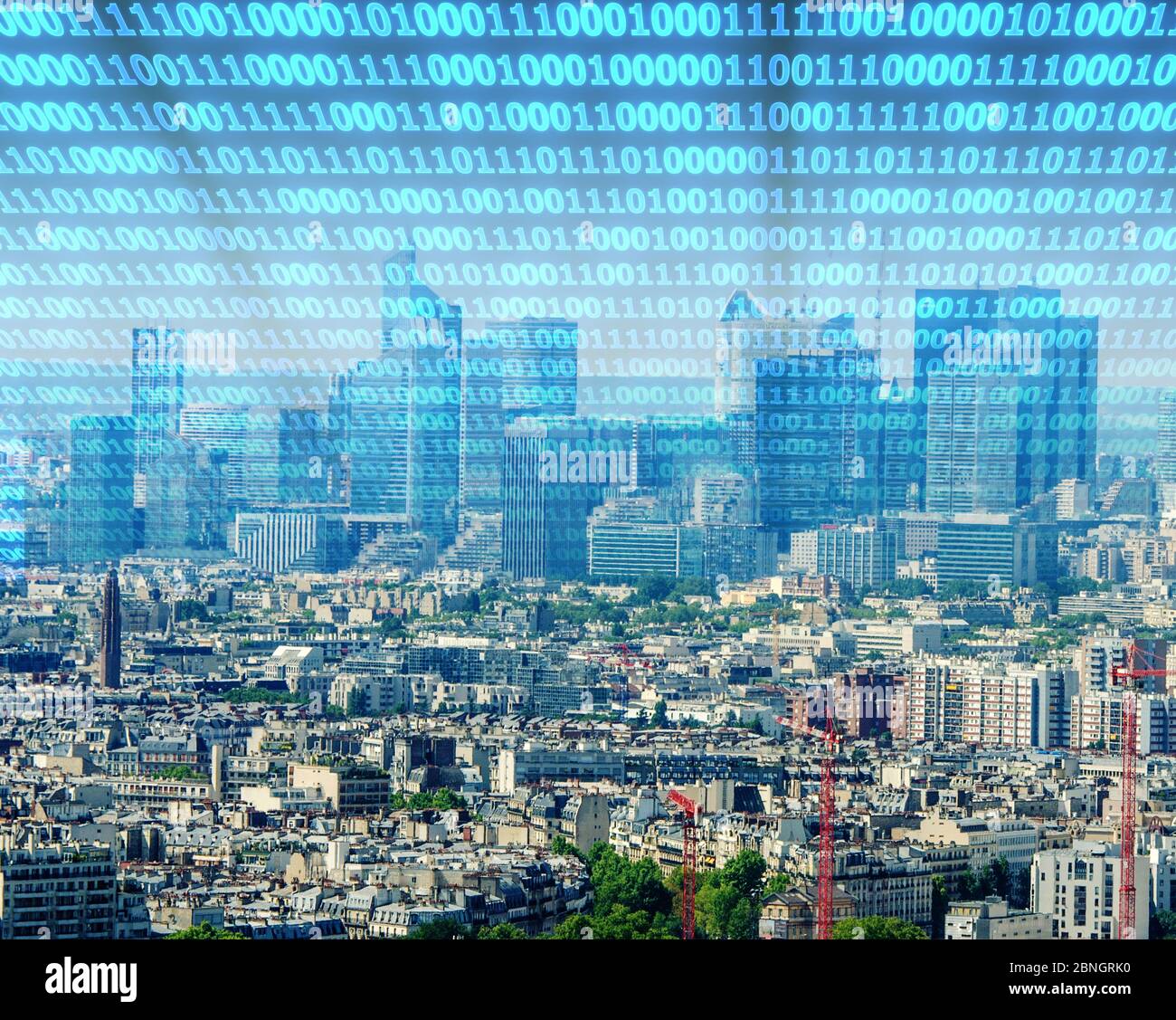 The concept of modern digital city and innovation Stock Photo - Alamy