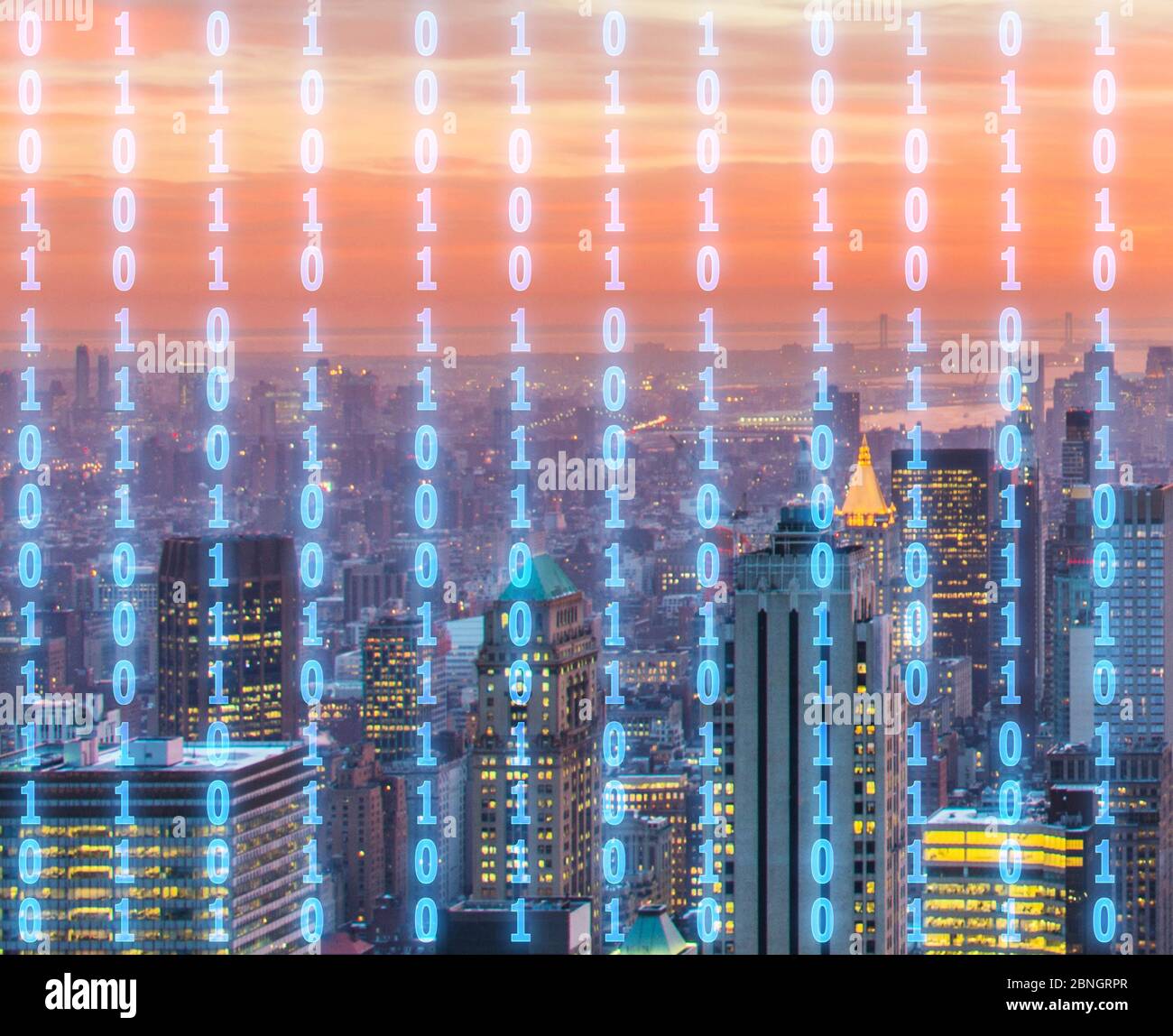 The concept of modern digital city and innovation Stock Photo - Alamy