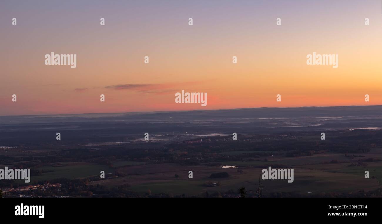 Nice lookout from Kravi mountain, Czech republic Stock Photo - Alamy