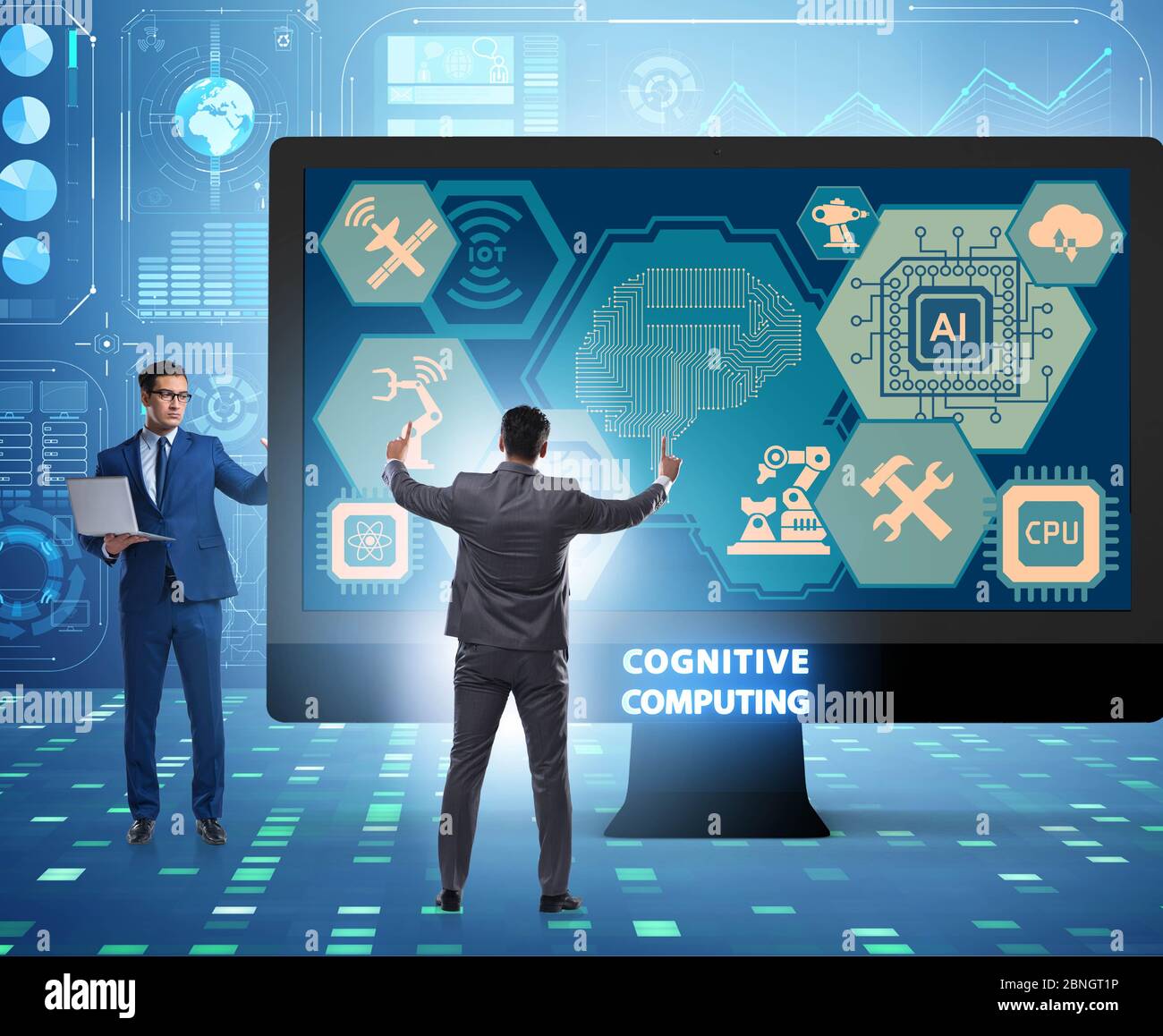 The cognitive computing concept as modern technology Stock Photo - Alamy