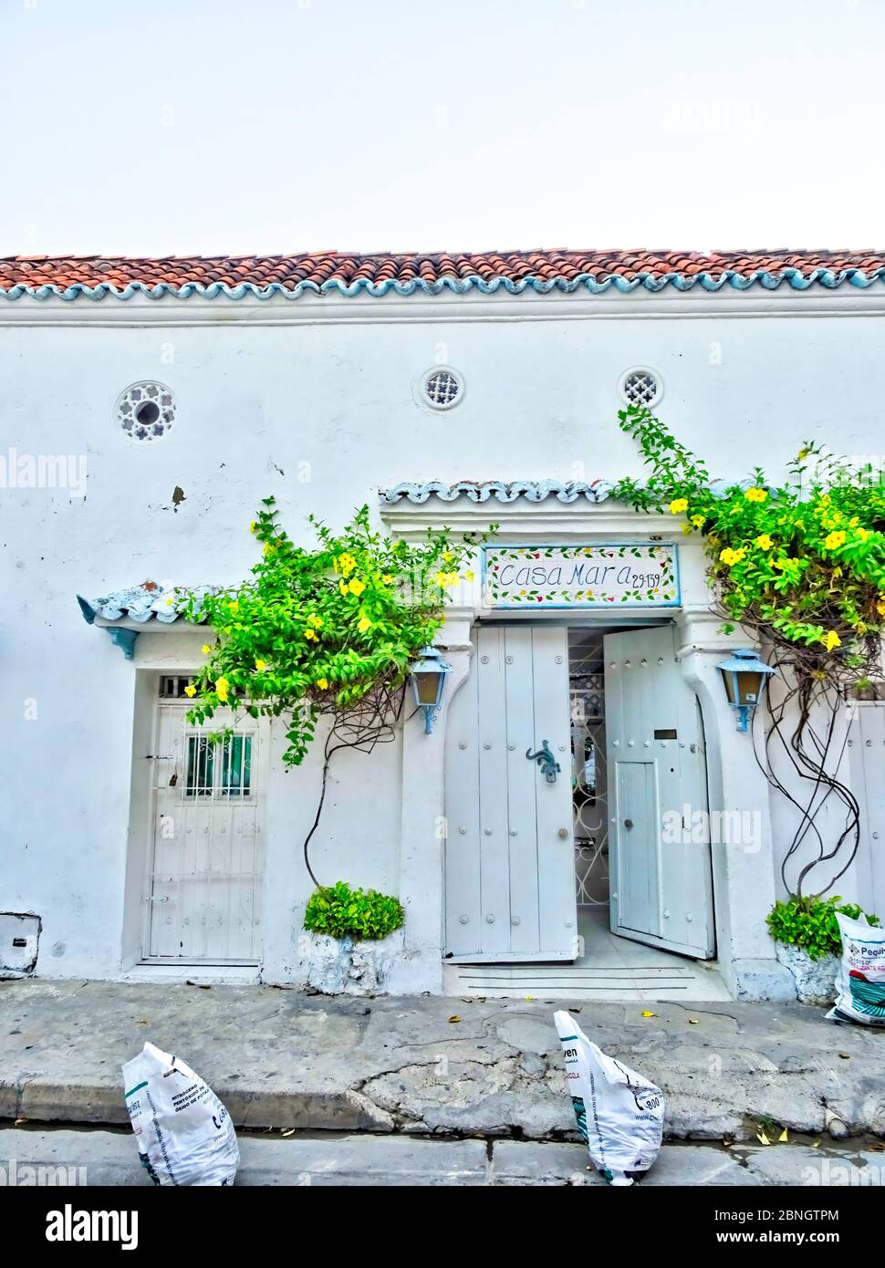 Cartagena, Colombia: Colonial center, HDR Image Stock Photo - Alamy