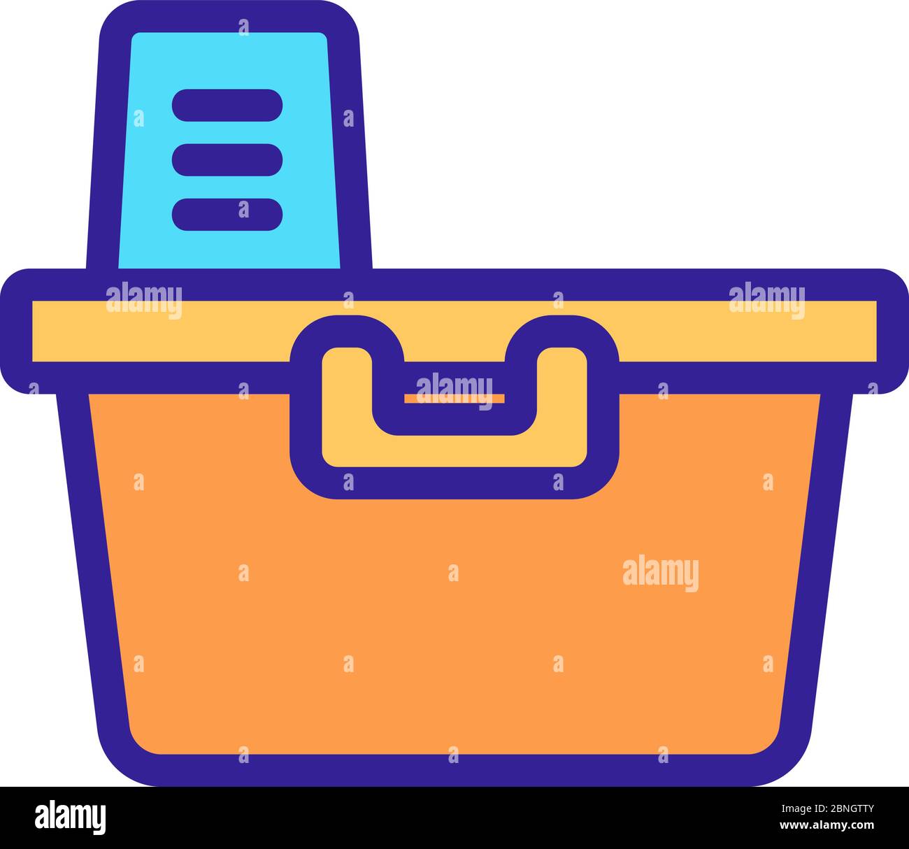 storage container icon vector outline illustration Stock Vector Image ...