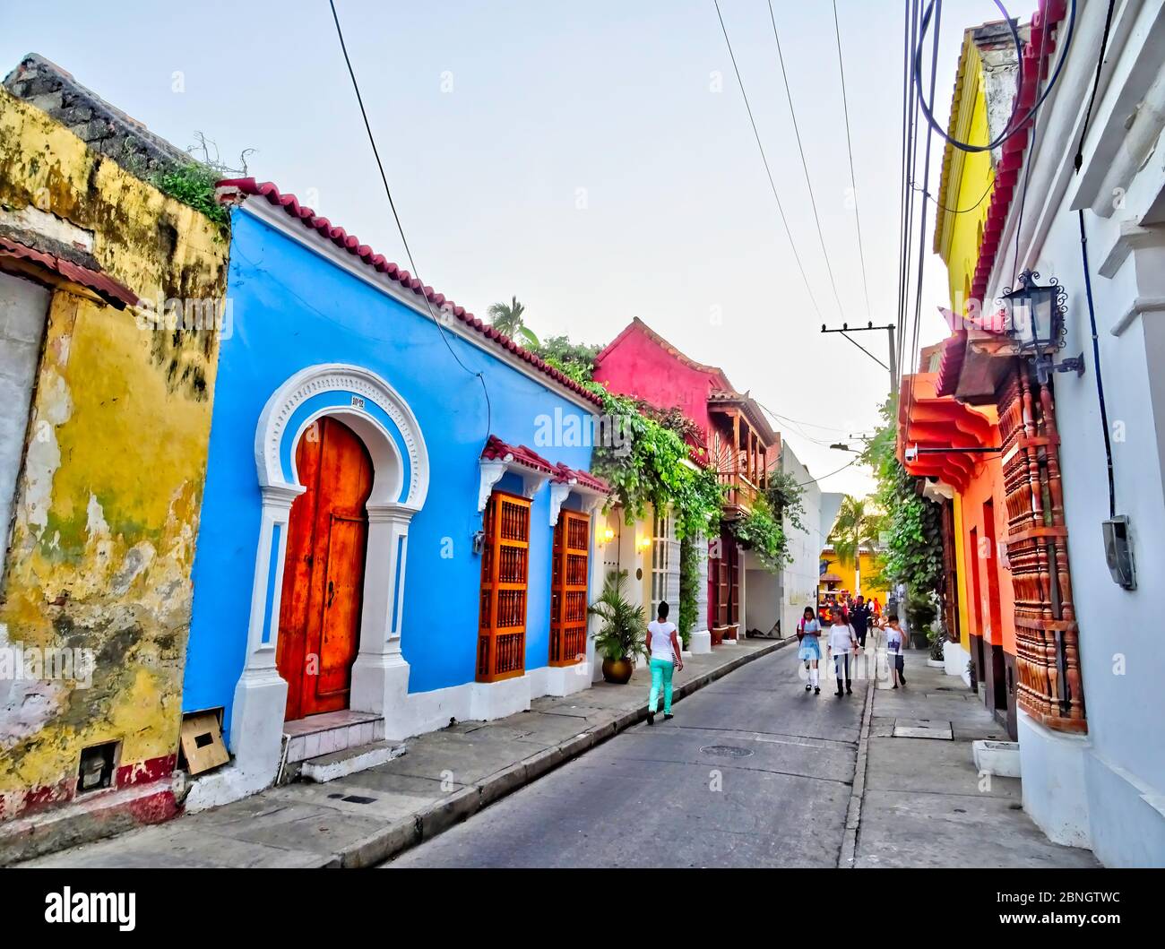 Cartagena, Colombia: Colonial center, HDR Image Stock Photo - Alamy